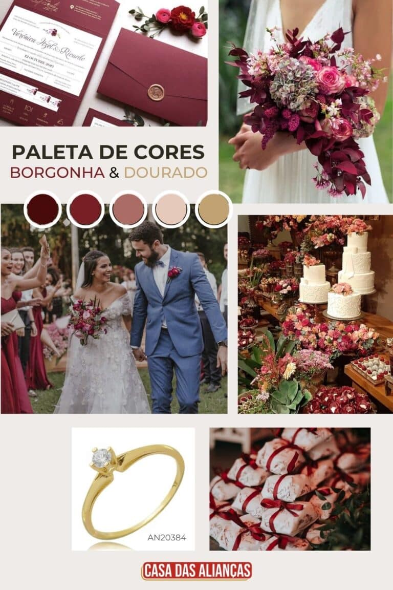 Paletas de cores para casamento: +15 ideias para 2025
