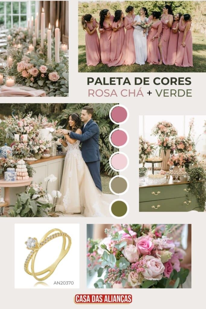 Paletas de cores para casamento: +15 ideias para 2025